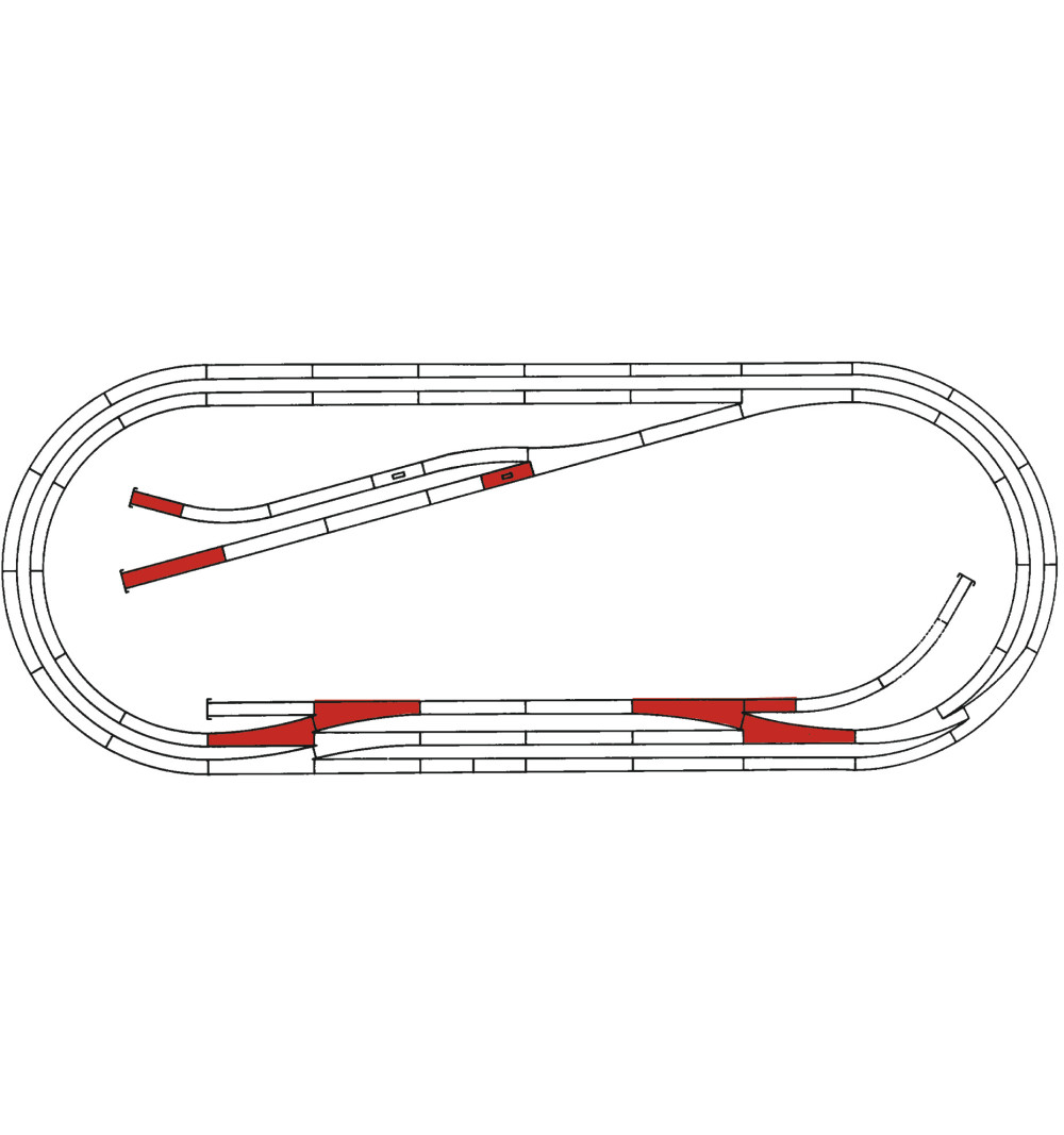42013 Roco Rail uitbreidingsset E